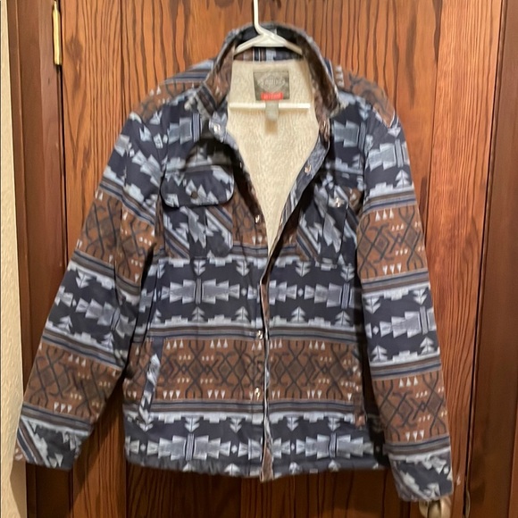 St. John's Bay | Jackets & Coats | St Johns Bay Patterned Jacket Blue ...